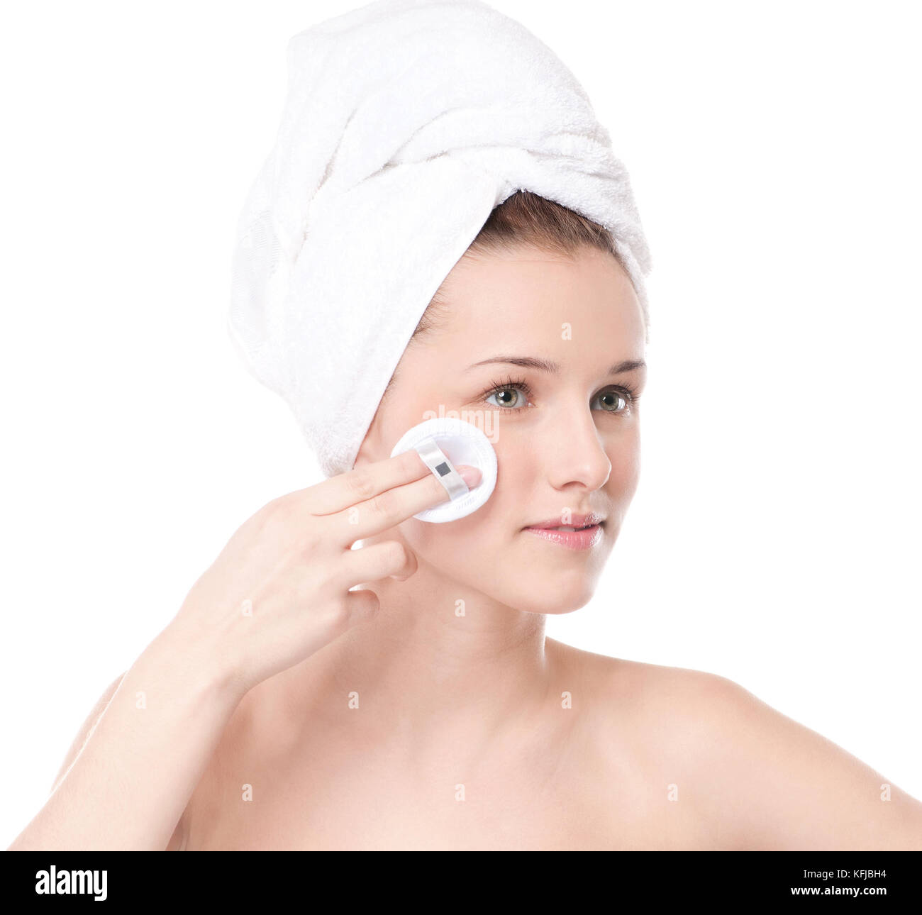 Young woman with perfect health skin of face Stock Photo - Alamy