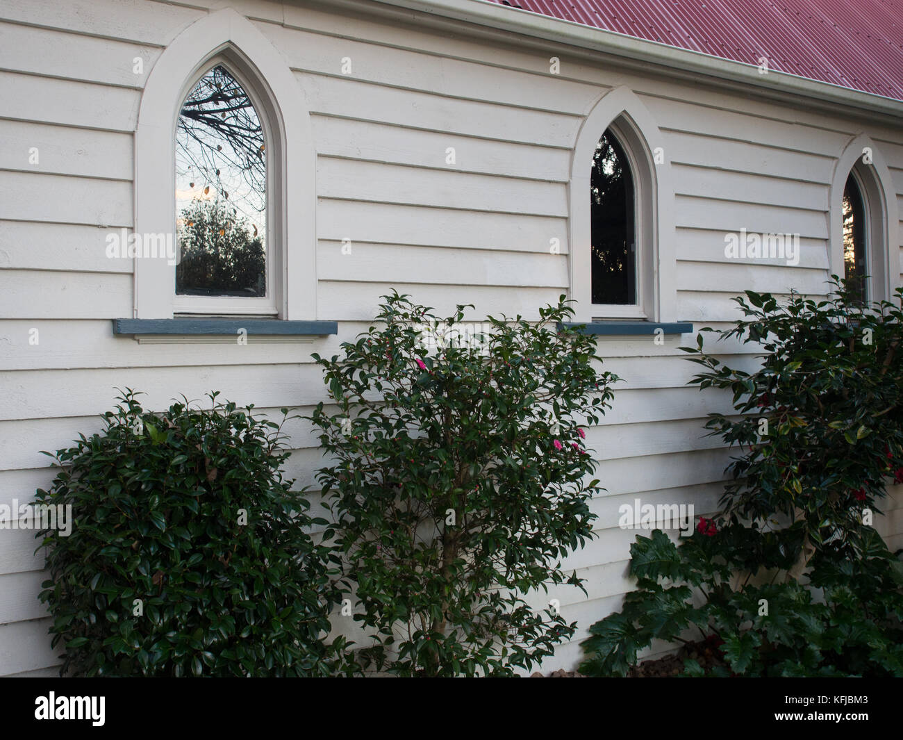 Church Building Windows Stock Photo - Alamy