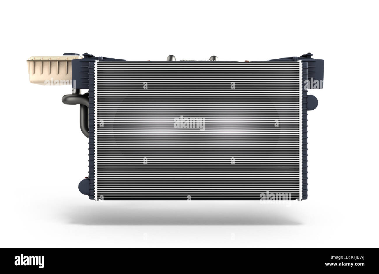 car radiator isolated on white background 3d render Stock Photo - Alamy