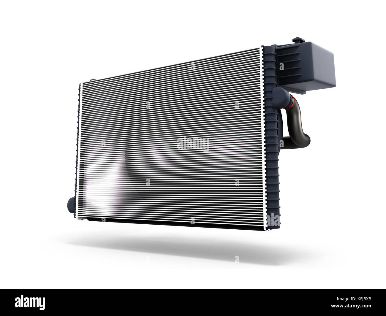 car radiator isolated on white background 3d render Stock Photo - Alamy