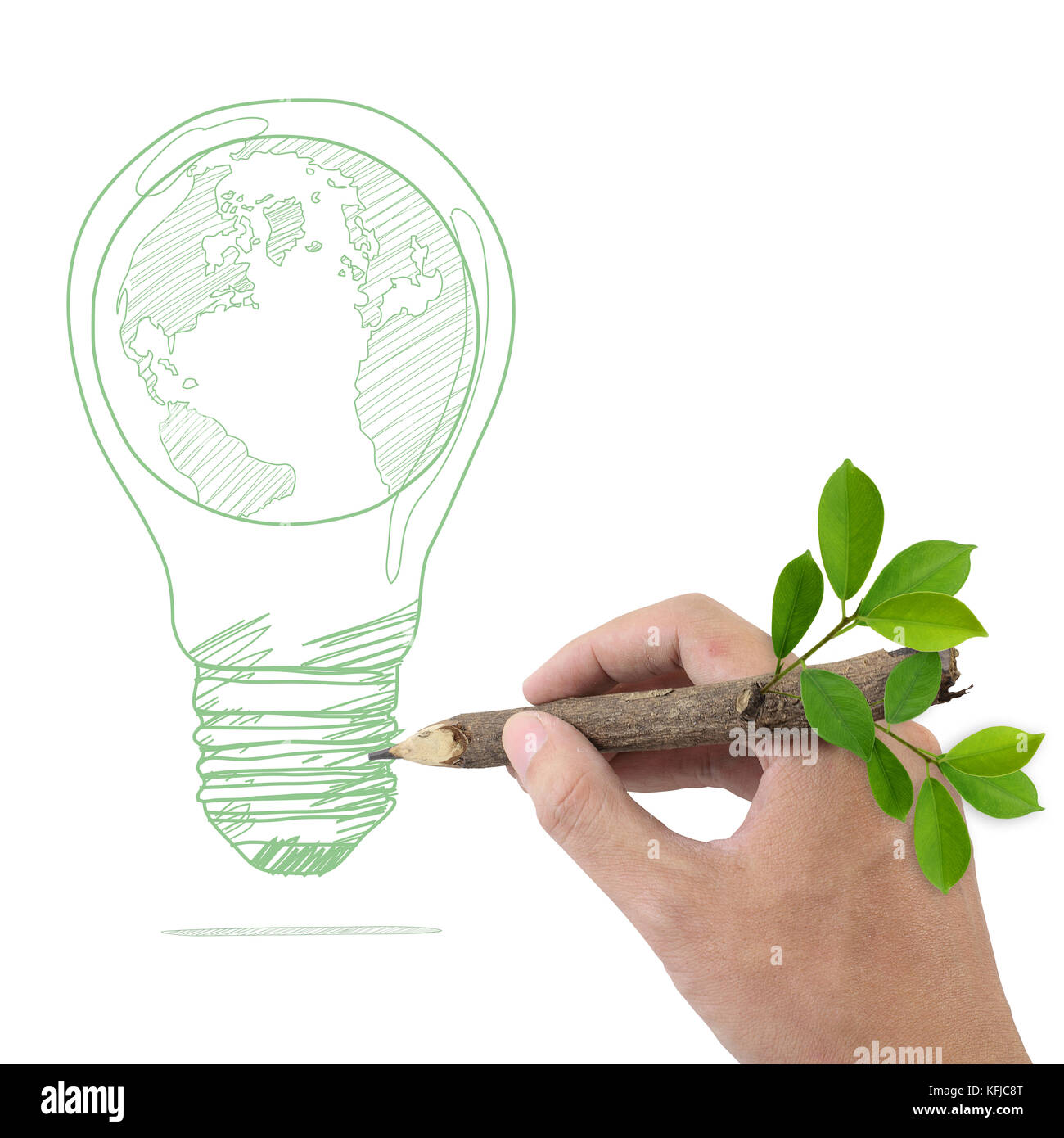 Earth globe in bulb hi-res stock photography and images - Alamy