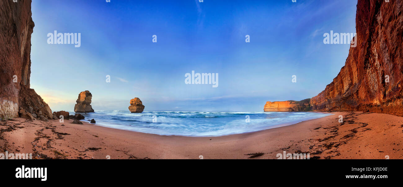 Secluded remote sandy beach at Gibson Steps of Great Ocean road Twelve ...