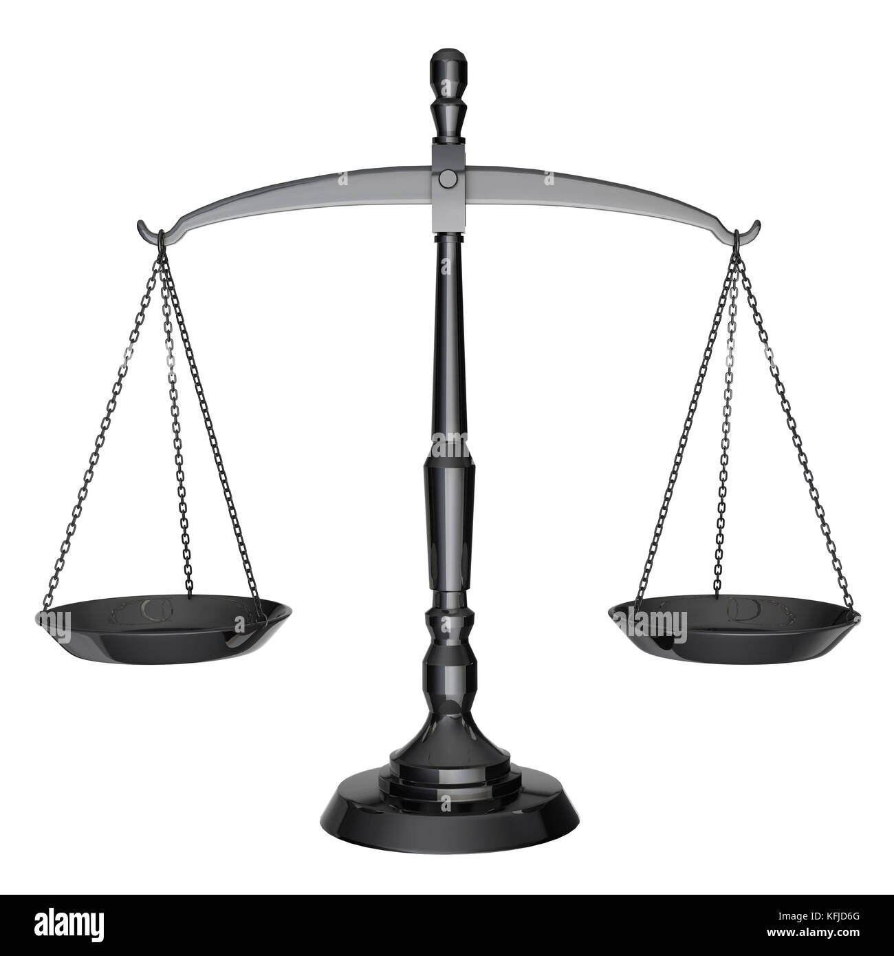 Black scales of justice isolated on white background Stock Photo - Alamy