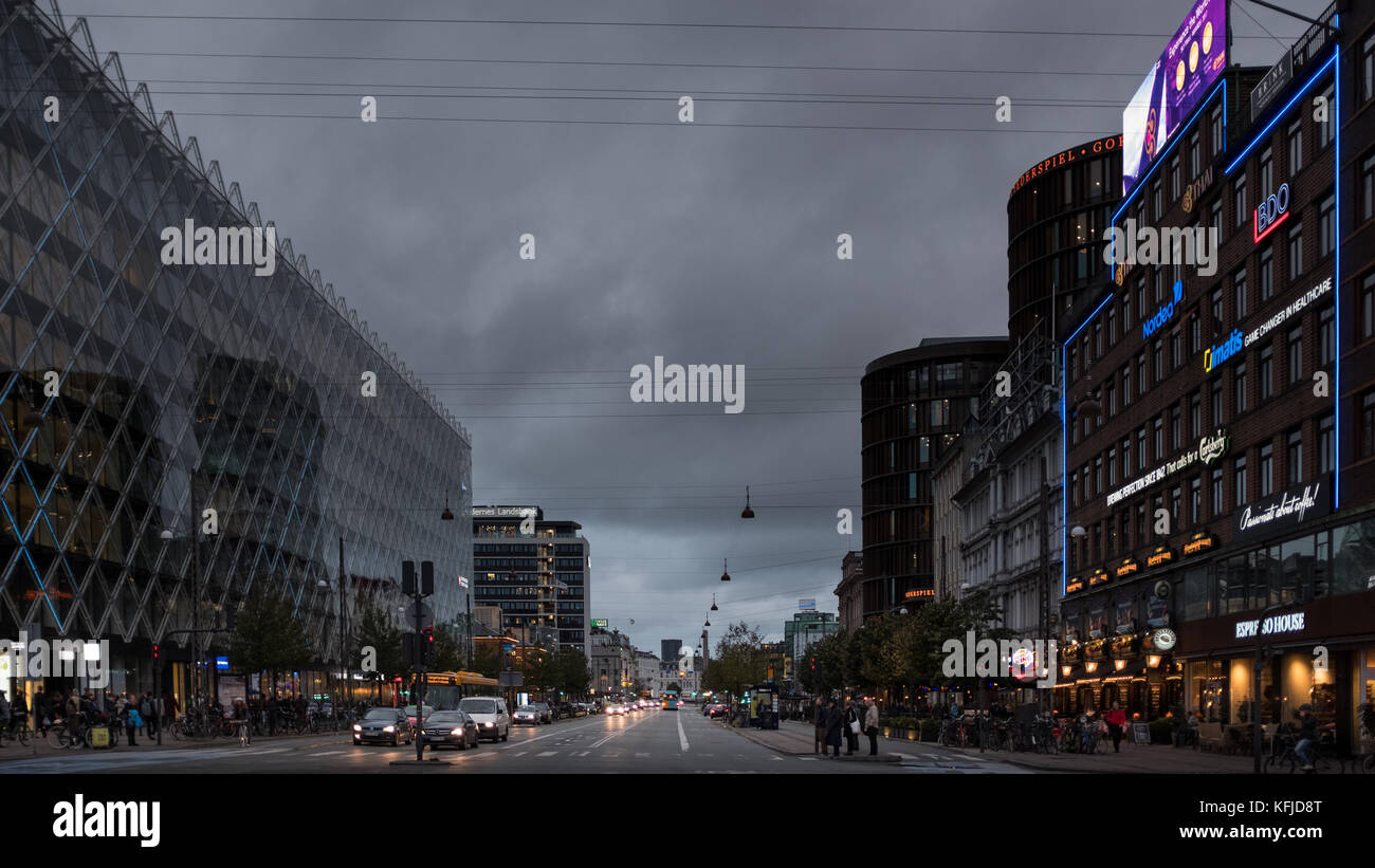 Copenhagen street lights night hi-res stock photography and images - Alamy