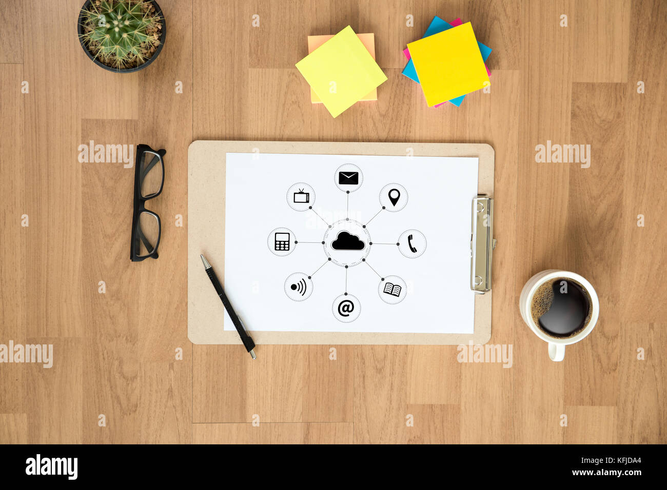 Cloud Computing diagram Network Data Storage Technology Service Stock ...