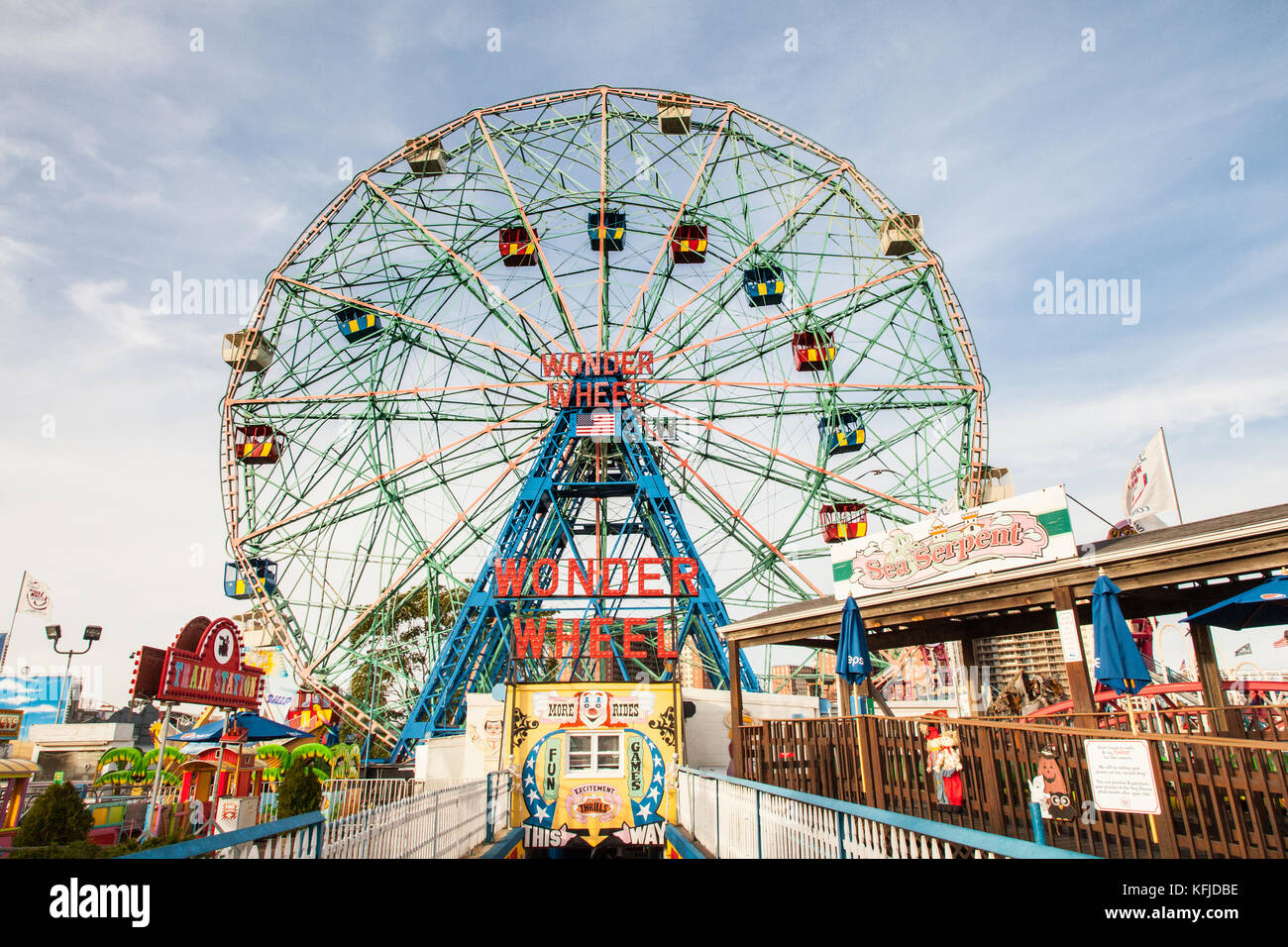 Wonder Wheel, Coney island, Brooklyn, New York, United States of ...