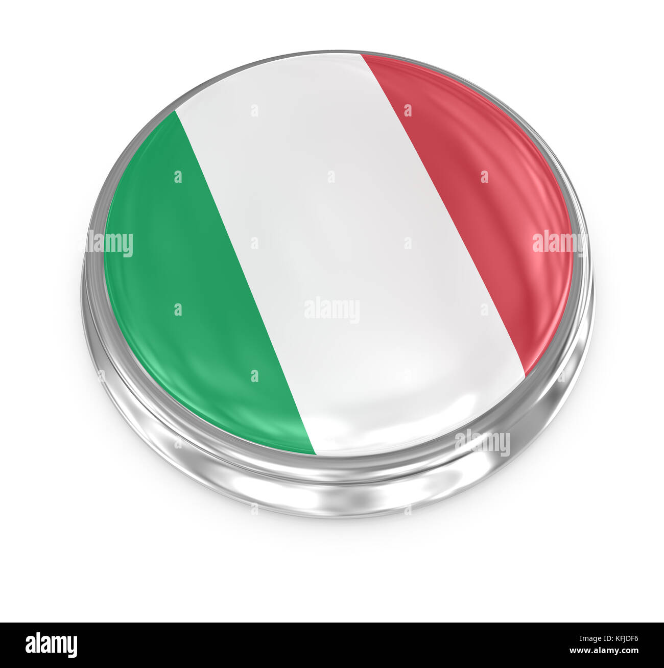 Italy badge , computer generated image. 3d render Stock Photo - Alamy