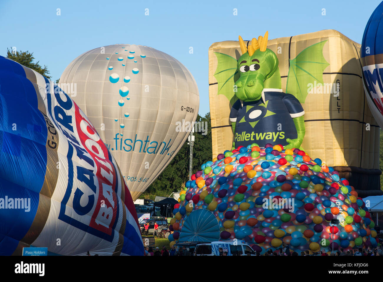 Bristol Balloon Fiesta, Ashton Court Estate, Bristol UK Stock Photo - Alamy