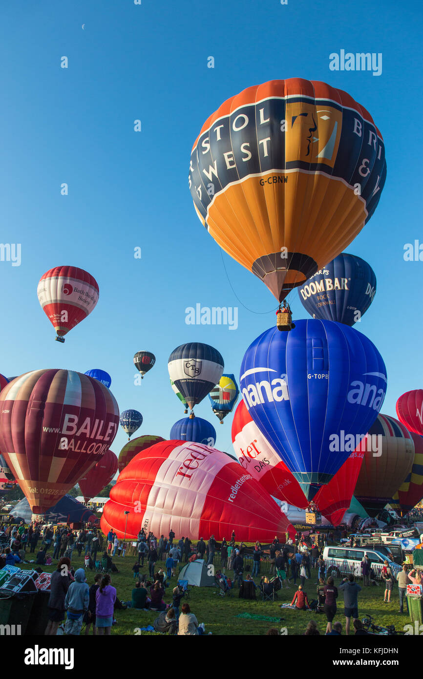Bristol Balloon Fiesta, Ashton Court Estate, Bristol UK Stock Photo - Alamy