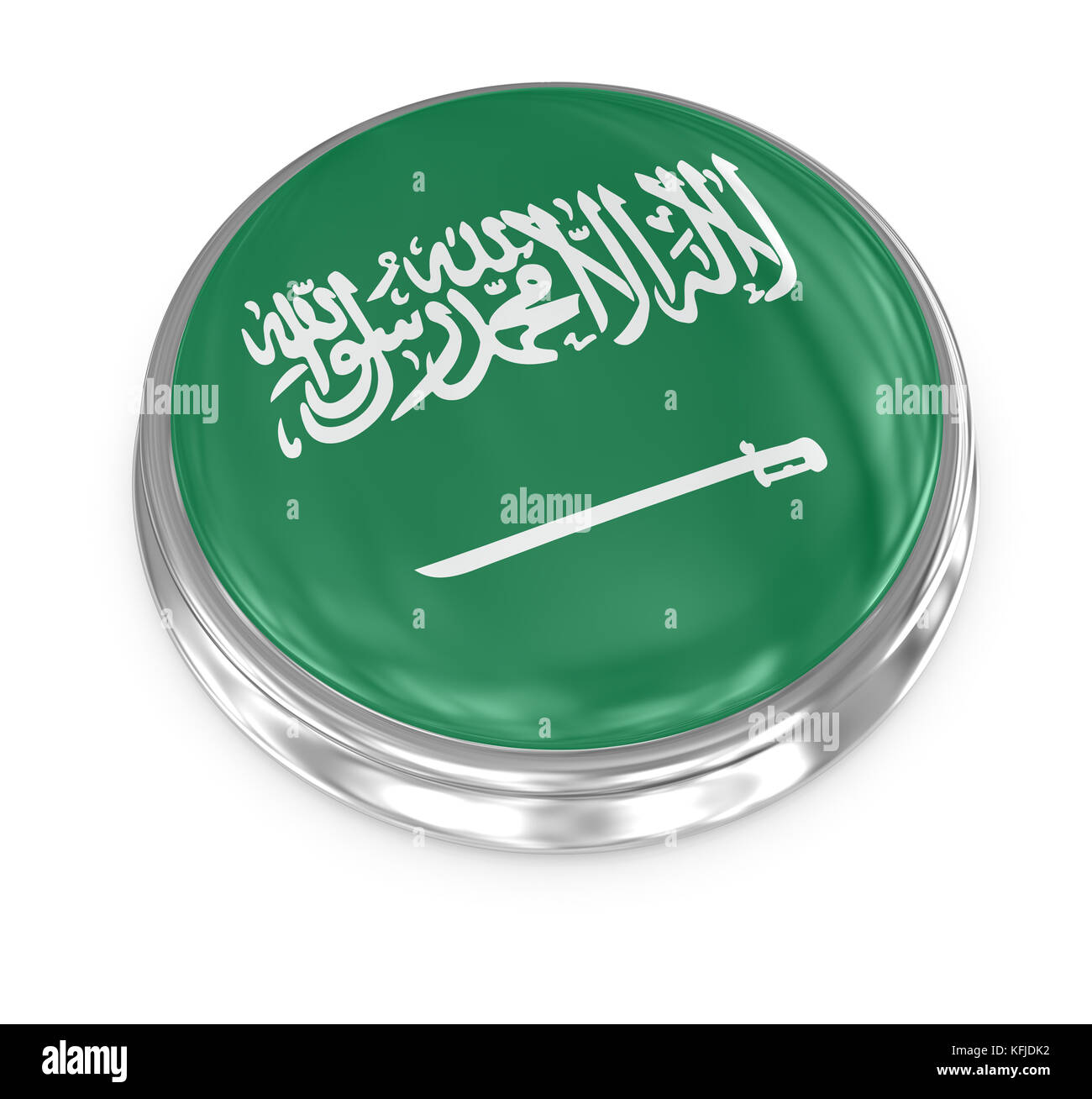 Saudi Arabia badge , computer generated image. 3d render Stock Photo ...