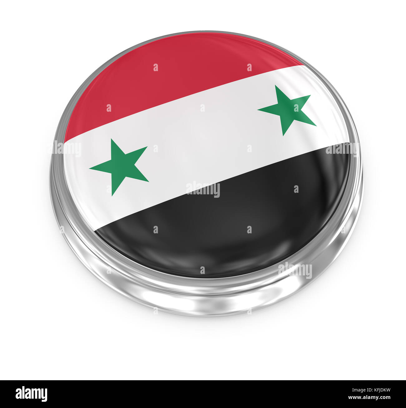 Syria badge , computer generated image. 3d render Stock Photo - Alamy