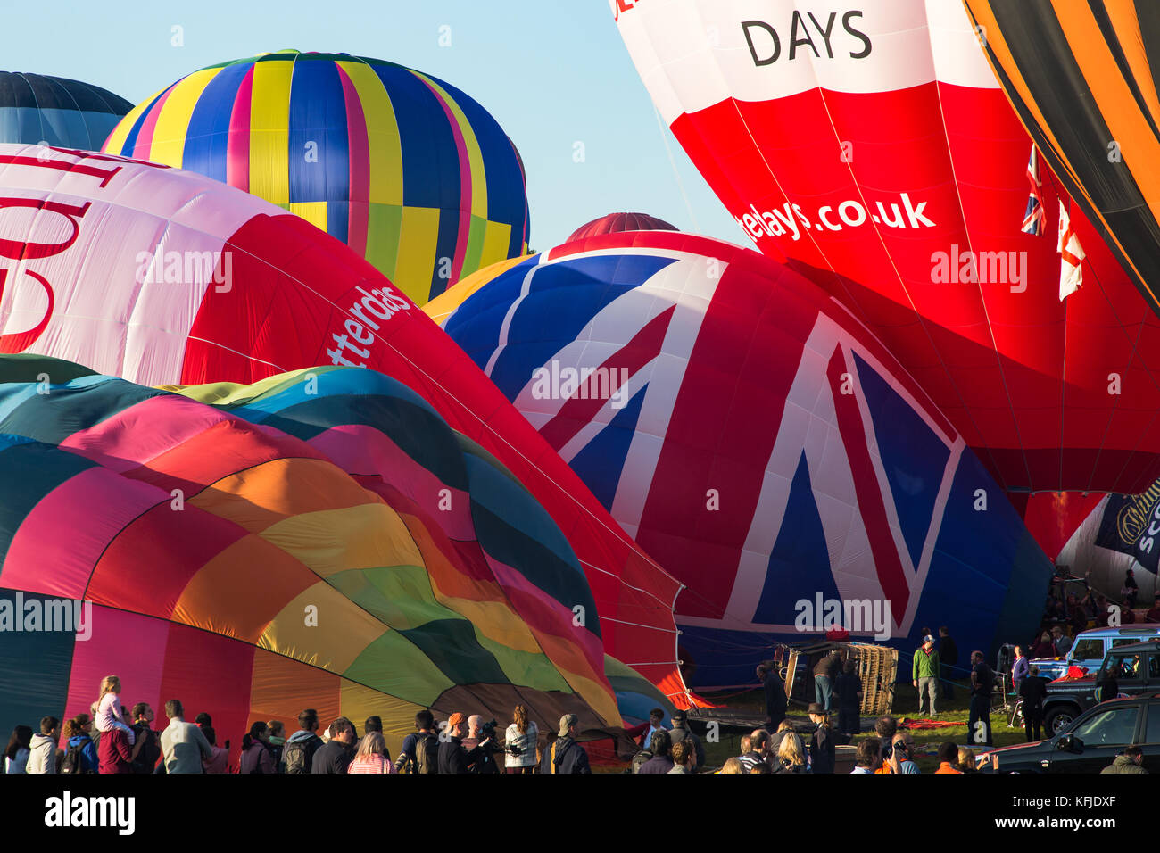 Bristol Balloon Fiesta, Ashton Court Estate, Bristol UK Stock Photo - Alamy