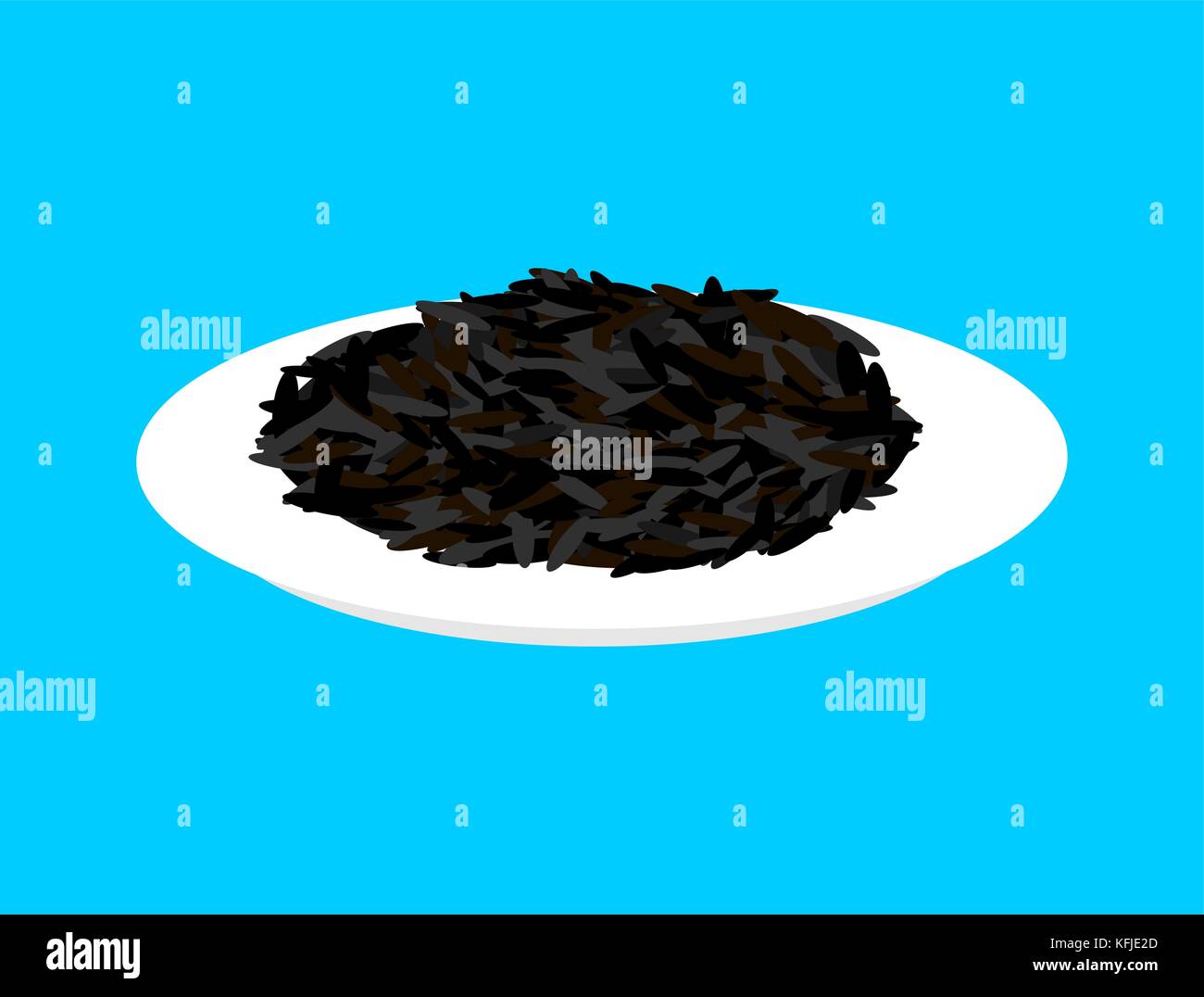 Black rice purple rice Stock Vector Images - Alamy