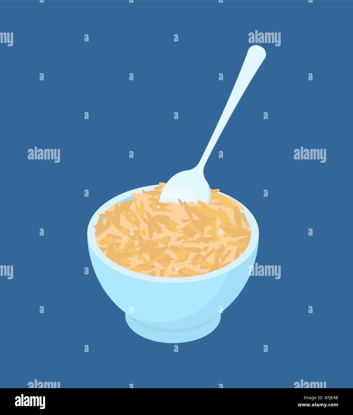 Oatmeal steel cut oats Stock Vector Images - Alamy