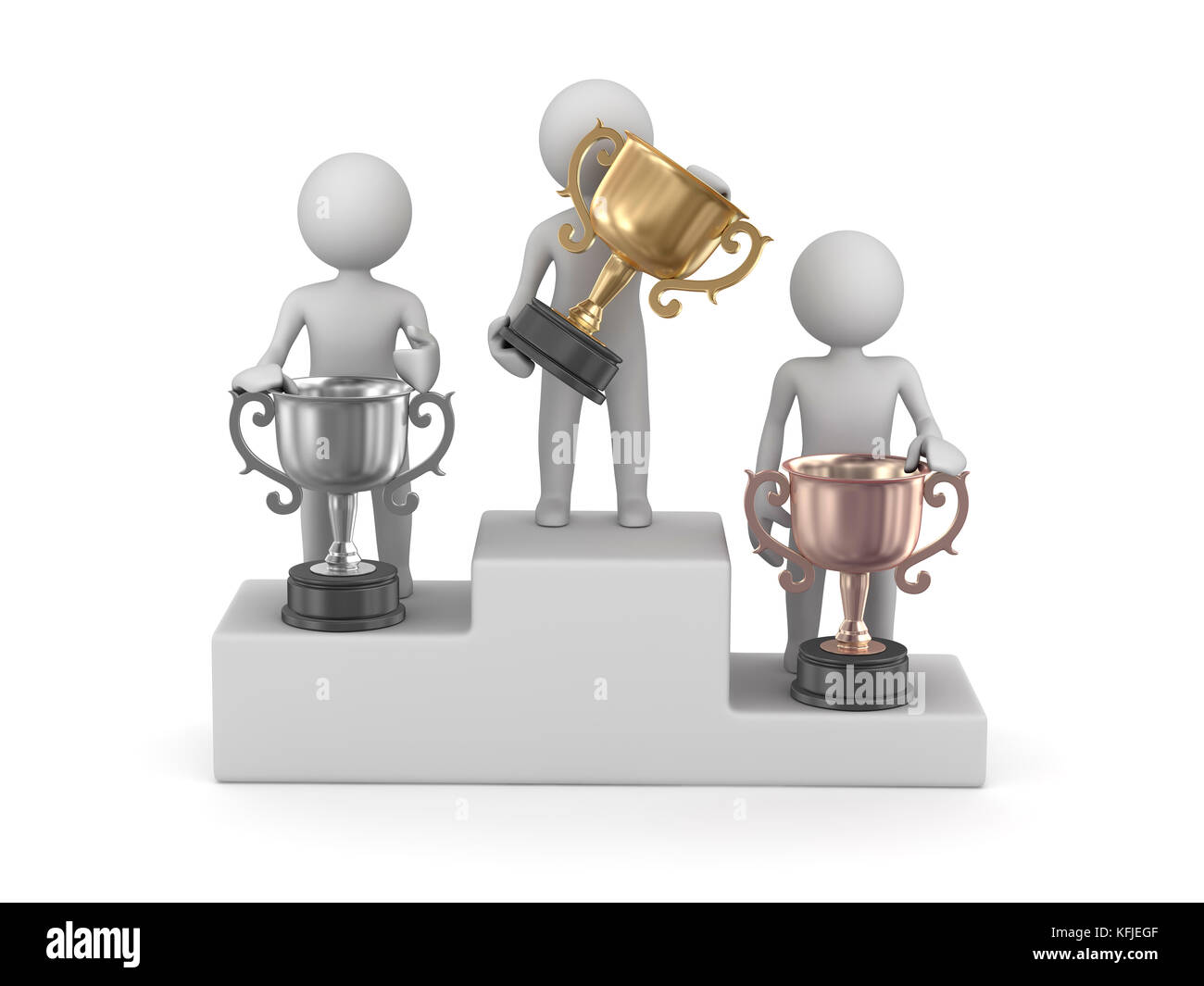 Winner , computer generated image. 3d render Stock Photo - Alamy