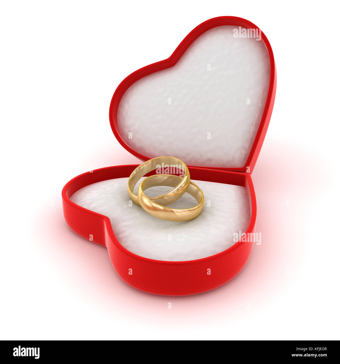 Wedding rings , computer generated image. 3d render Stock Photo - Alamy