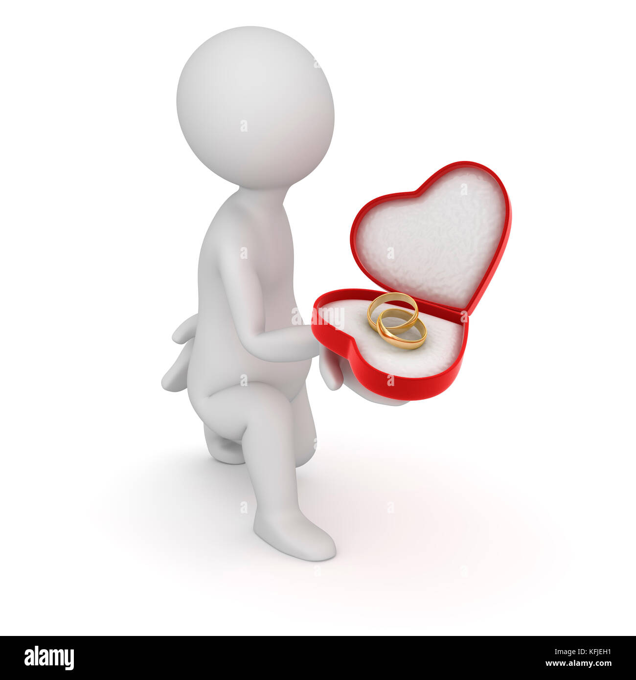 Man and computer and wedding ring hi-res stock photography and images ...