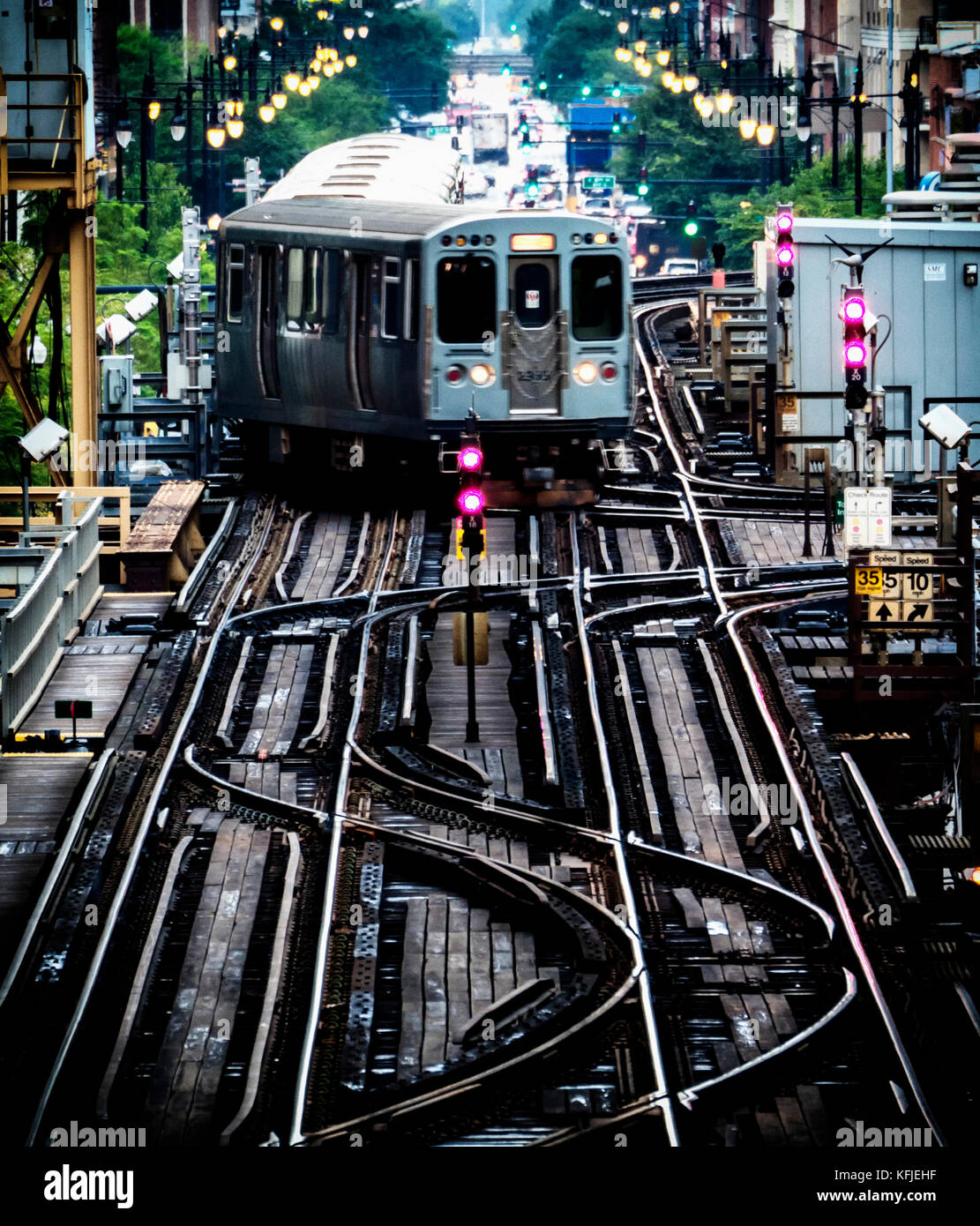 Vintage chicago elevated railway hi-res stock photography and images ...
