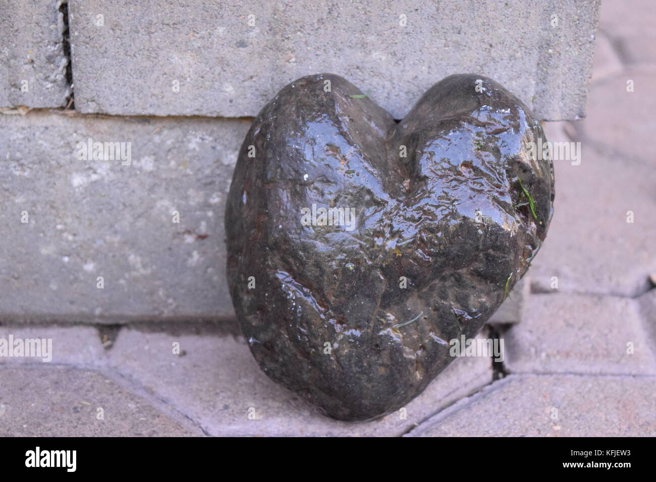 Heart shape rock Stock Photo - Alamy