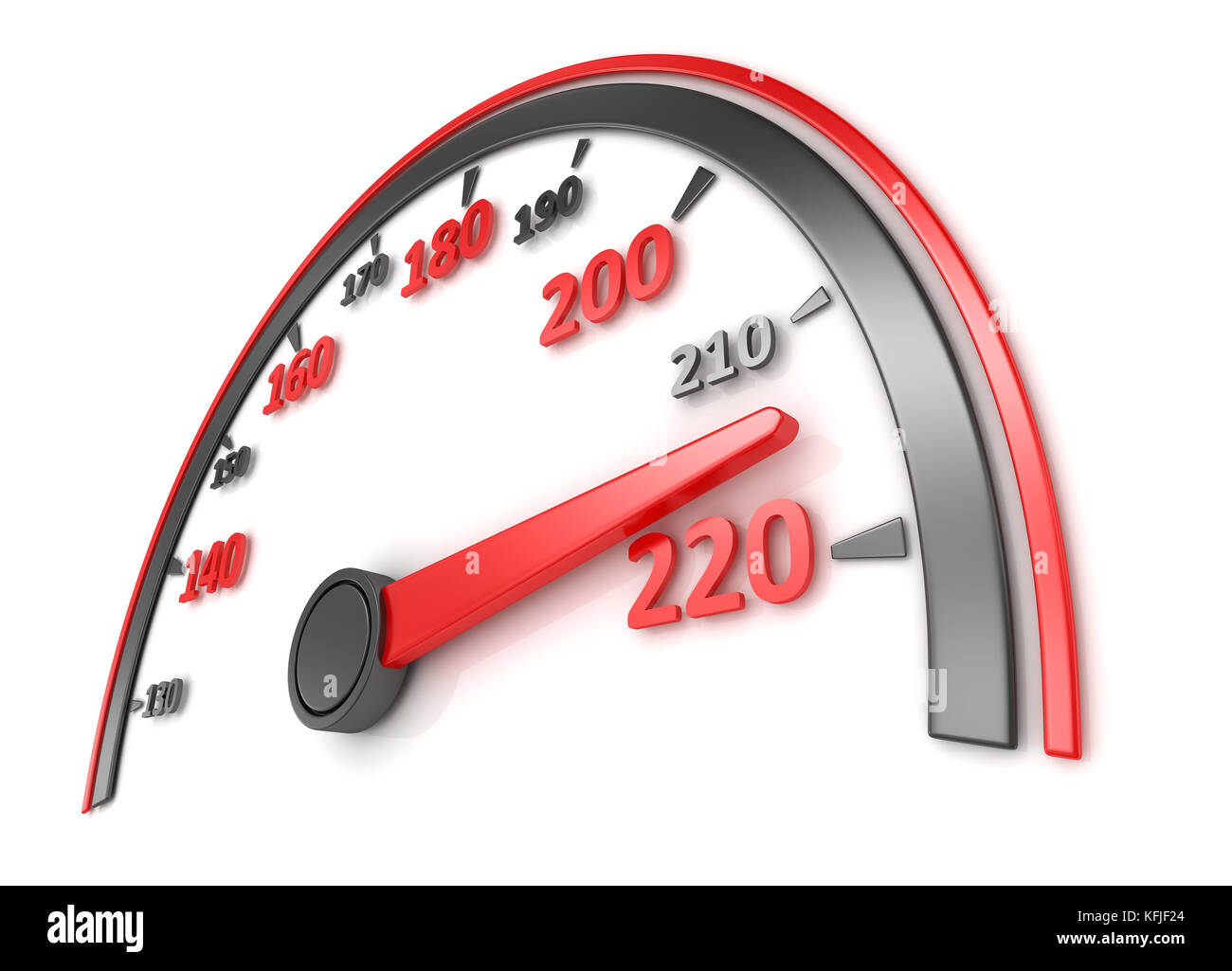Speedometer , computer generated image. 3d rendered image Stock Photo ...