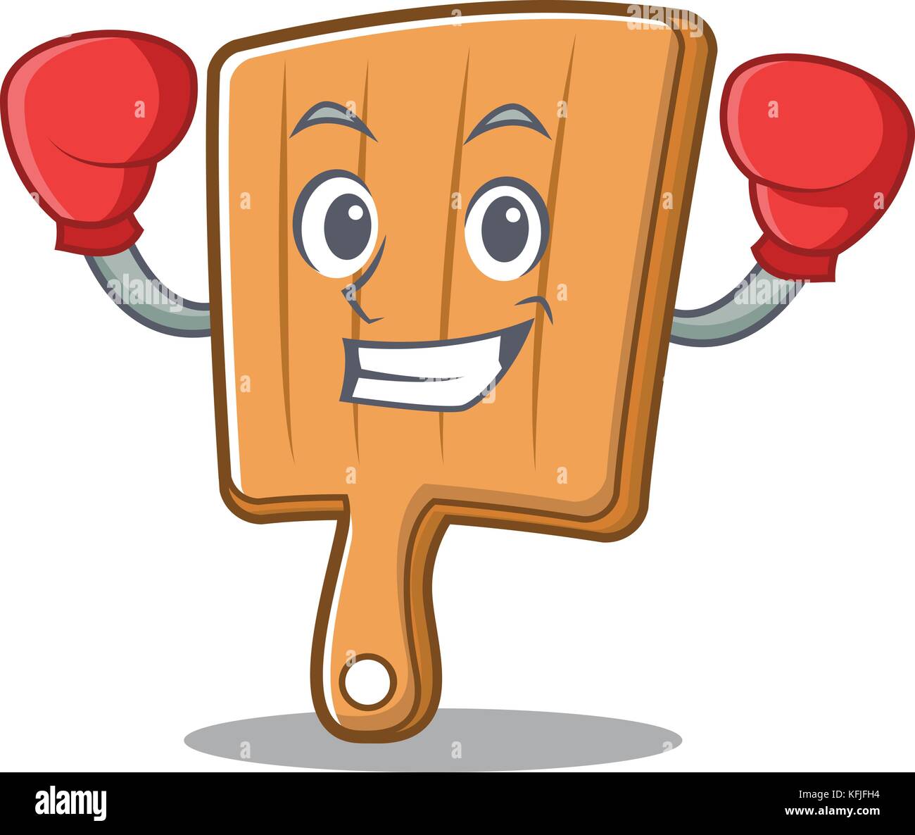 Boxing kitchen board character cartoon Stock Vector Image & Art - Alamy