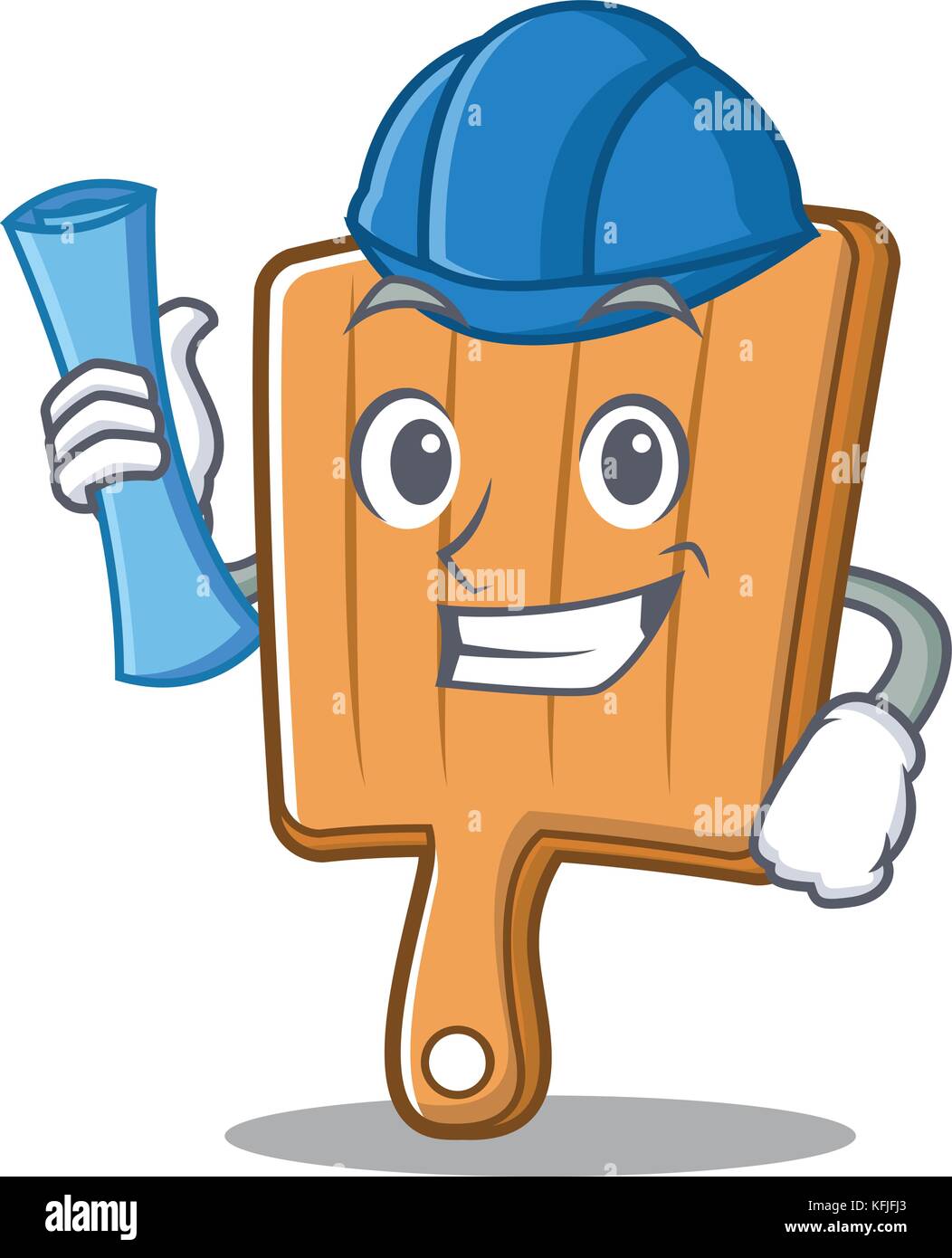 Architect kitchen board character cartoon Stock Vector Image & Art - Alamy