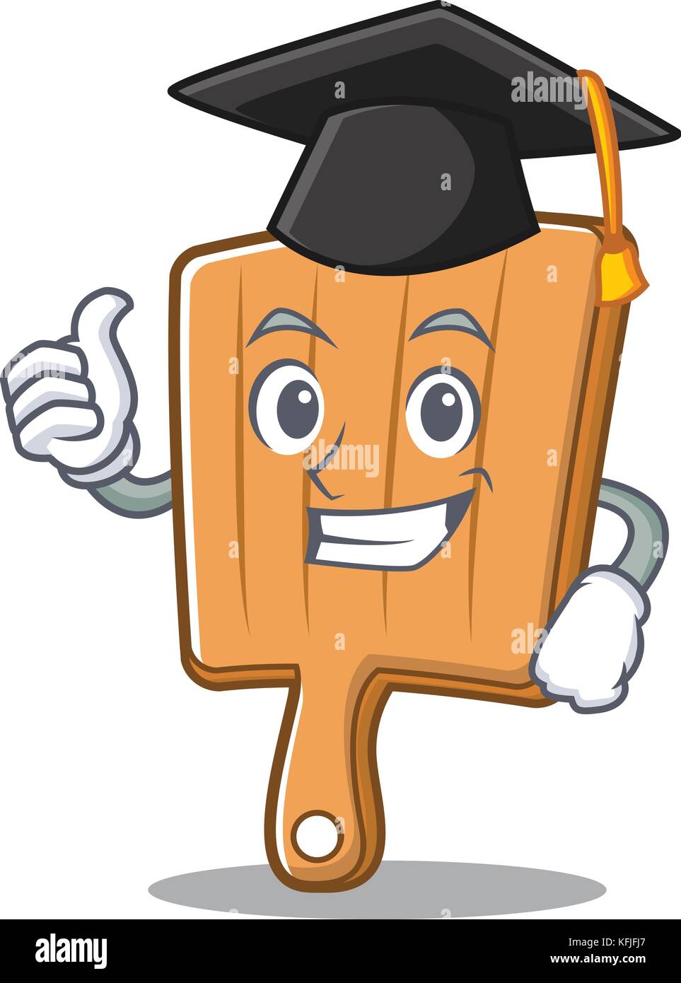 Graduation kitchen board character cartoon Stock Vector Image & Art - Alamy