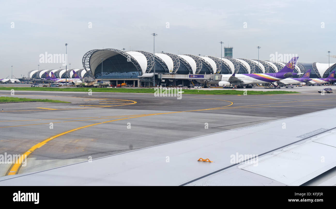 New Bangkok International Airport Suvarnabhumi Stock Photo - Alamy