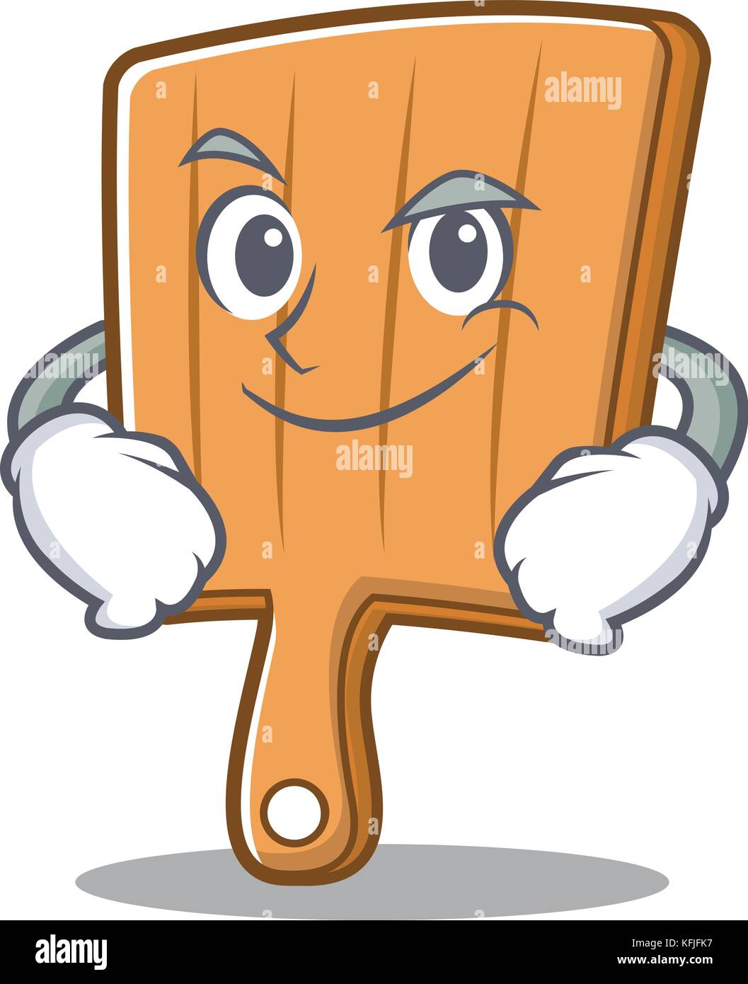 Smirking kitchen board character cartoon Stock Vector Image & Art - Alamy