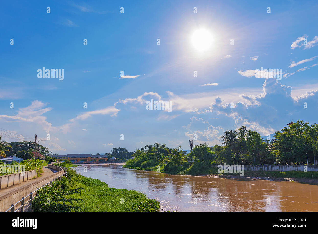 Senic river view in Chiang Mai Stock Photo - Alamy