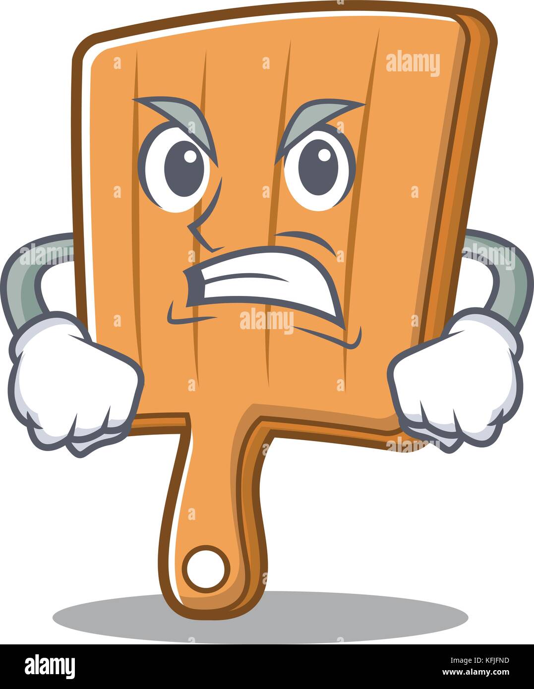 Angry kitchen board character cartoon Stock Vector Image & Art - Alamy
