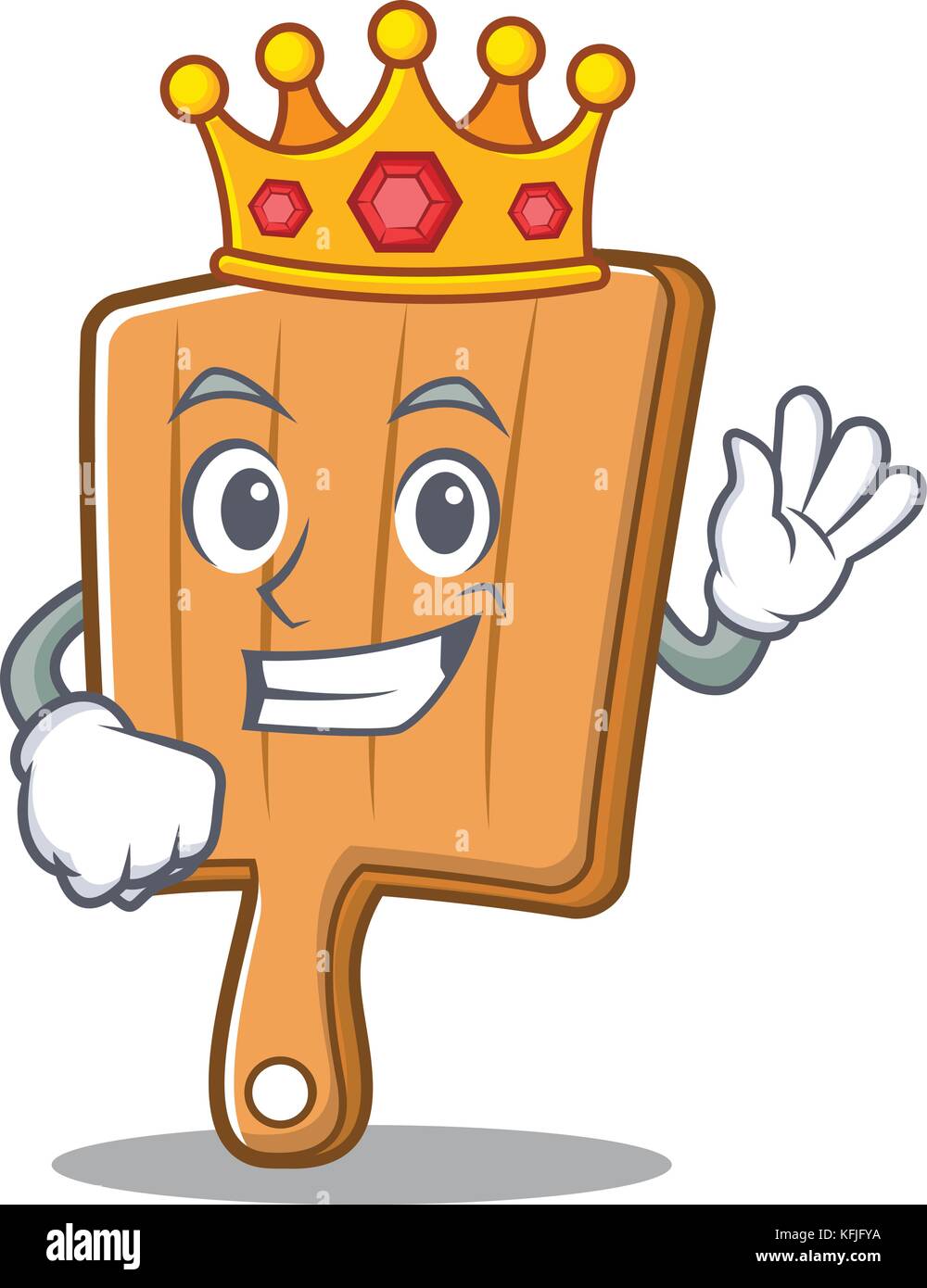 King kitchen board character cartoon Stock Vector Image & Art - Alamy