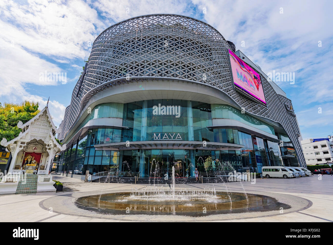 CHIANG MAI, THAILAND - JULY 25: This is Maya shopping mall a popular luxury shopping mall in ...