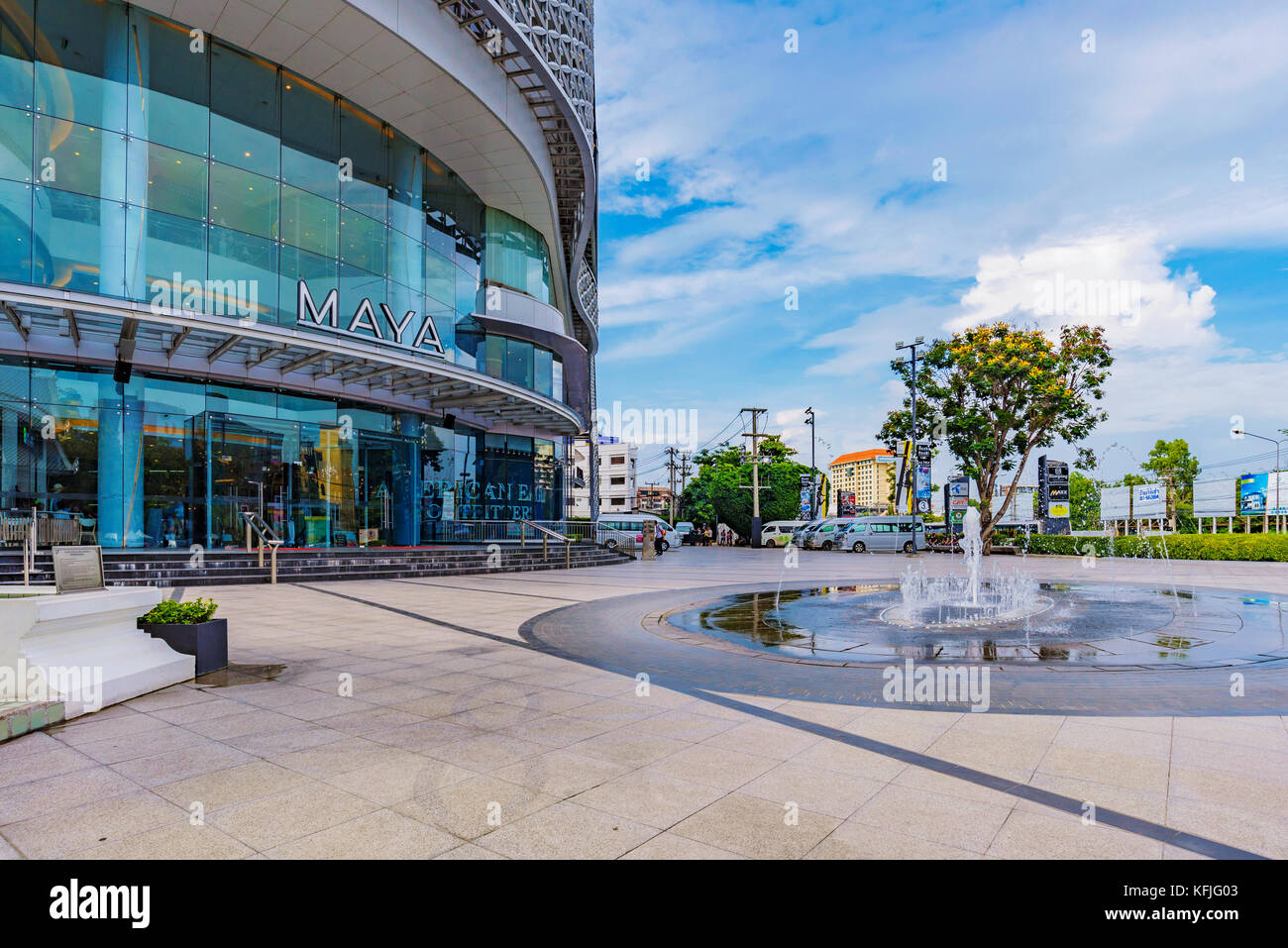 CHIANG MAI, THAILAND - JULY 25: This is Maya shopping mall a popular luxury shopping mall in ...