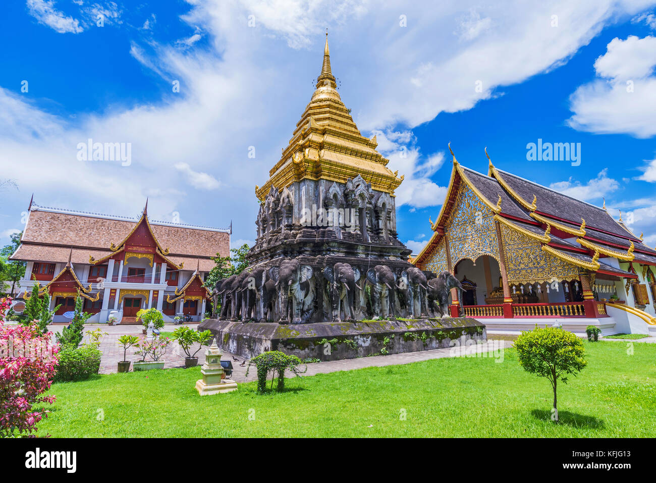 Wat Chiang man temple in Chiang mai Stock Photo - Alamy