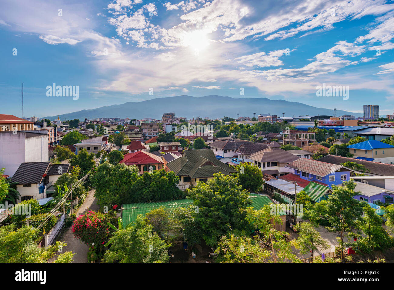 Chiang Mai city view in Thailand Stock Photo - Alamy