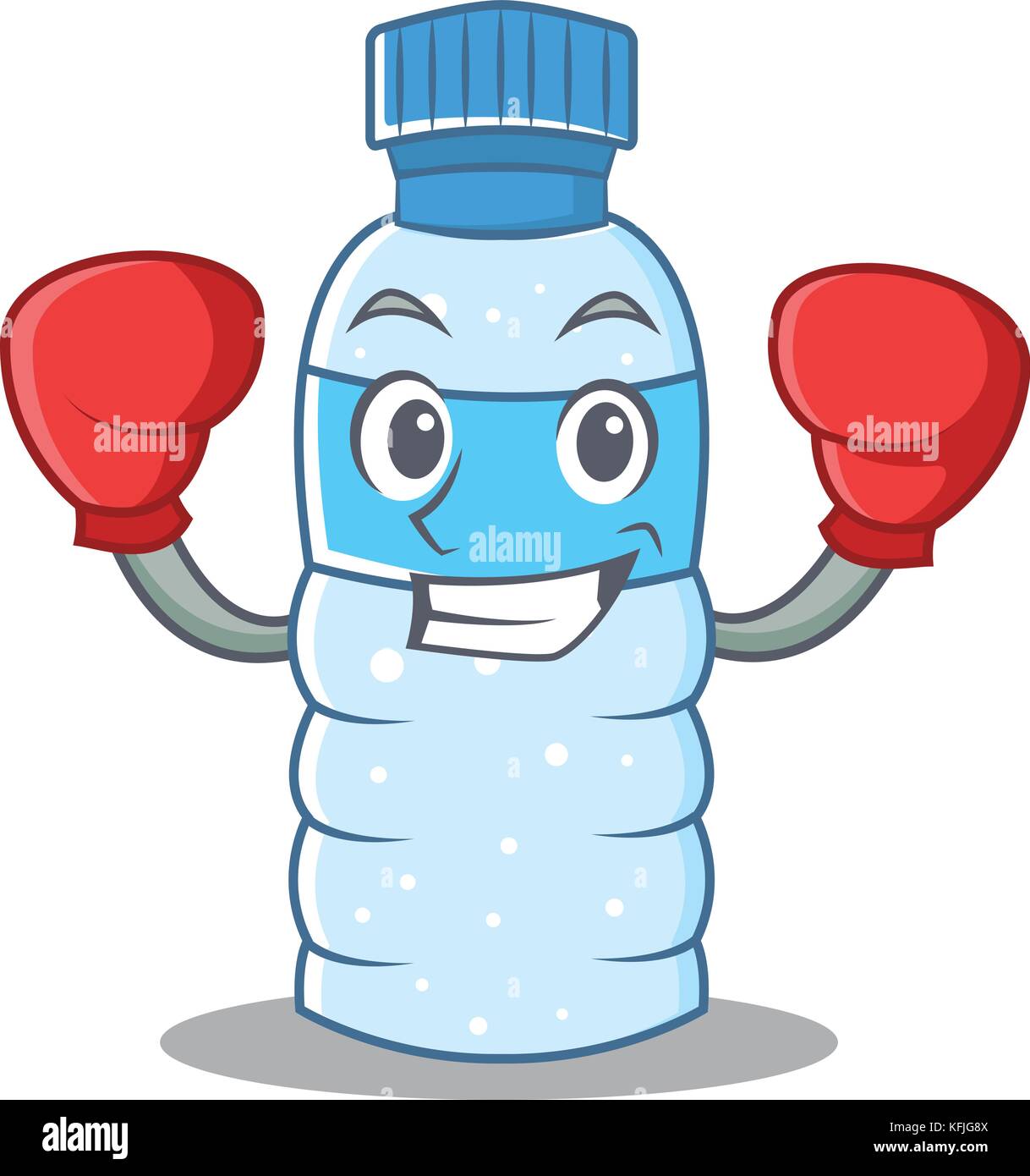 Boxing bottle character cartoon style Stock Vector Image & Art - Alamy