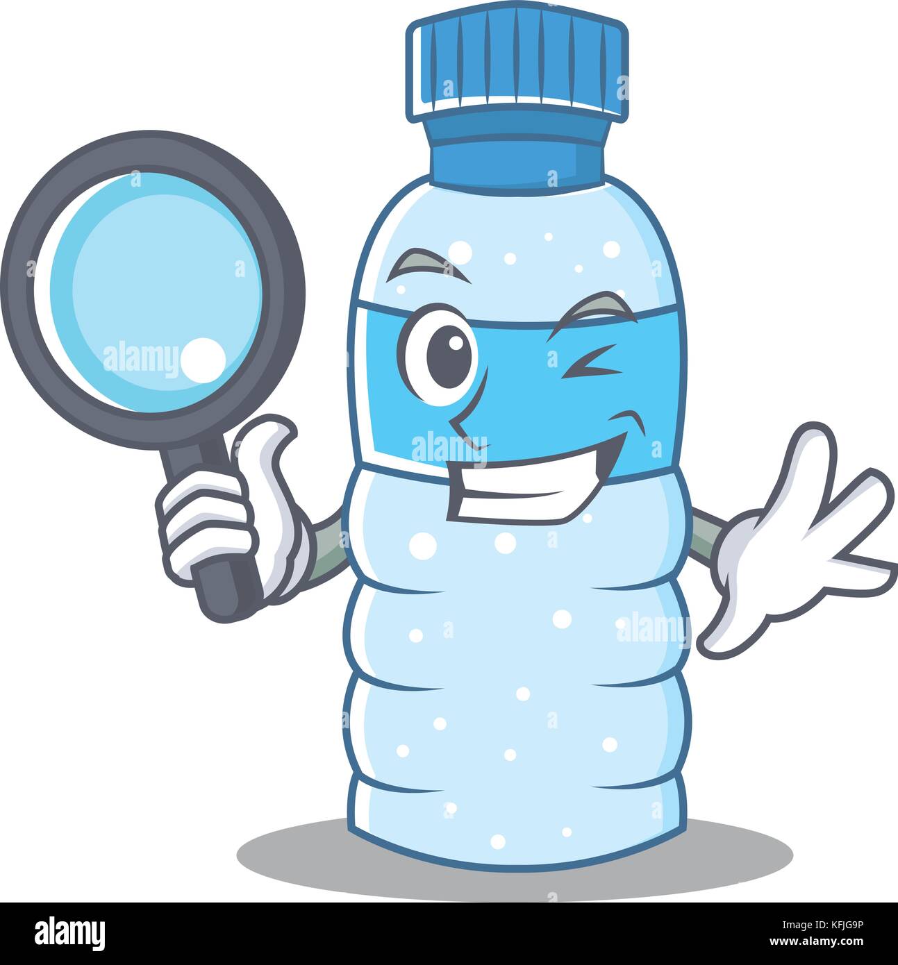 Detective bottle character cartoon style Stock Vector Image & Art - Alamy