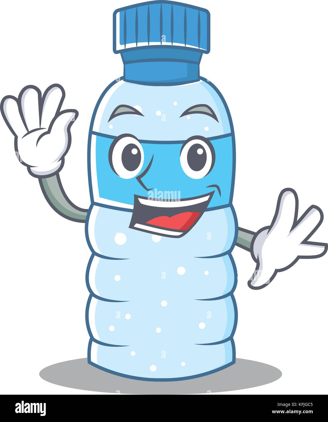 Waving bottle character cartoon style Stock Vector Image & Art - Alamy