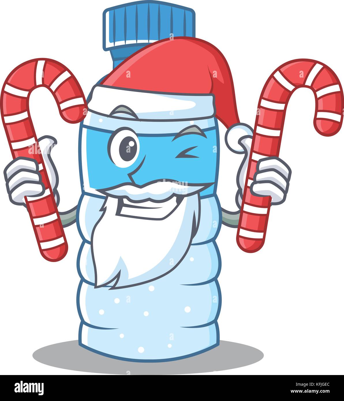 Santa drinking water Stock Vector Images - Alamy