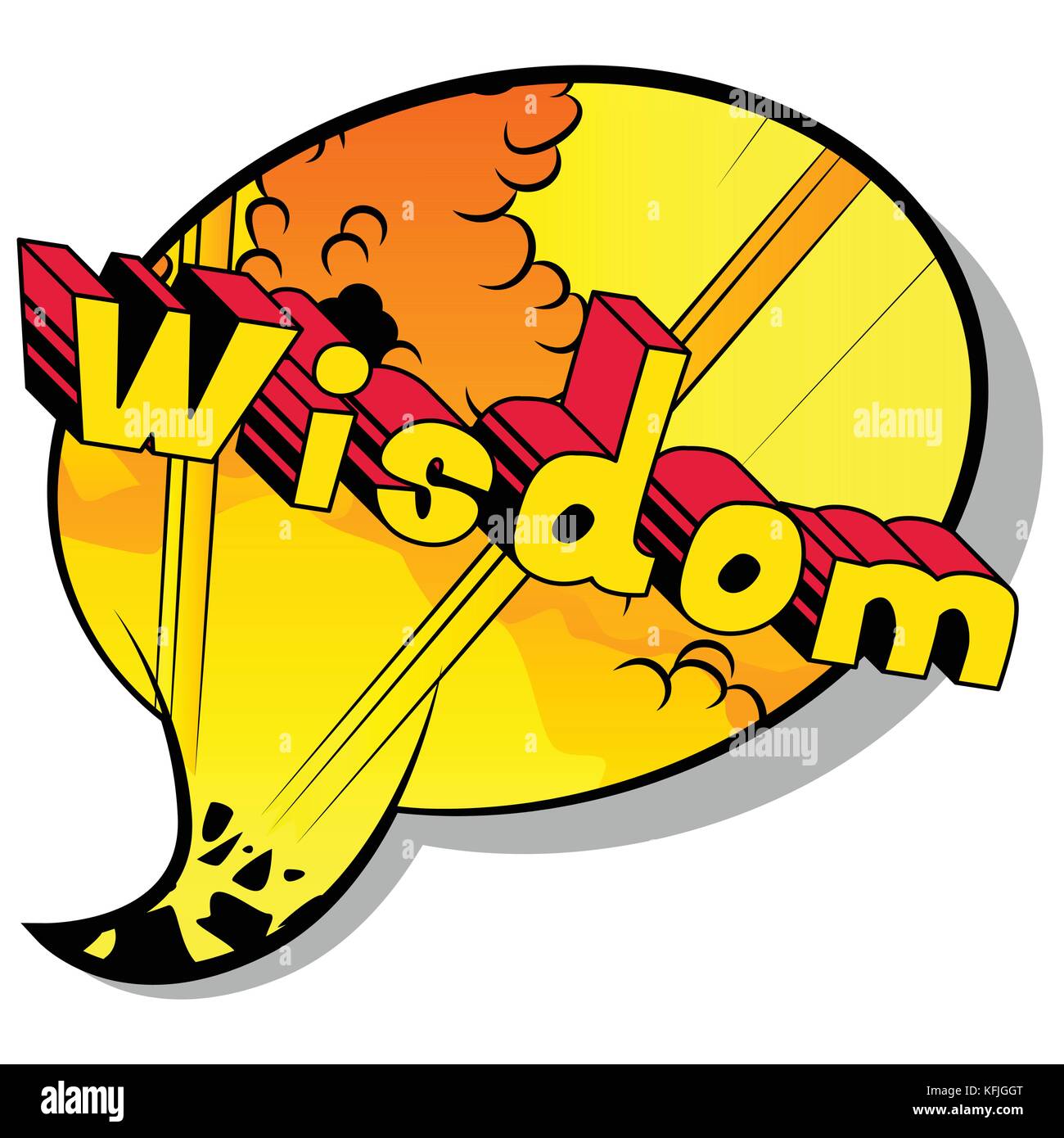 Wisdom - Comic book style word on abstract background Stock Vector ...