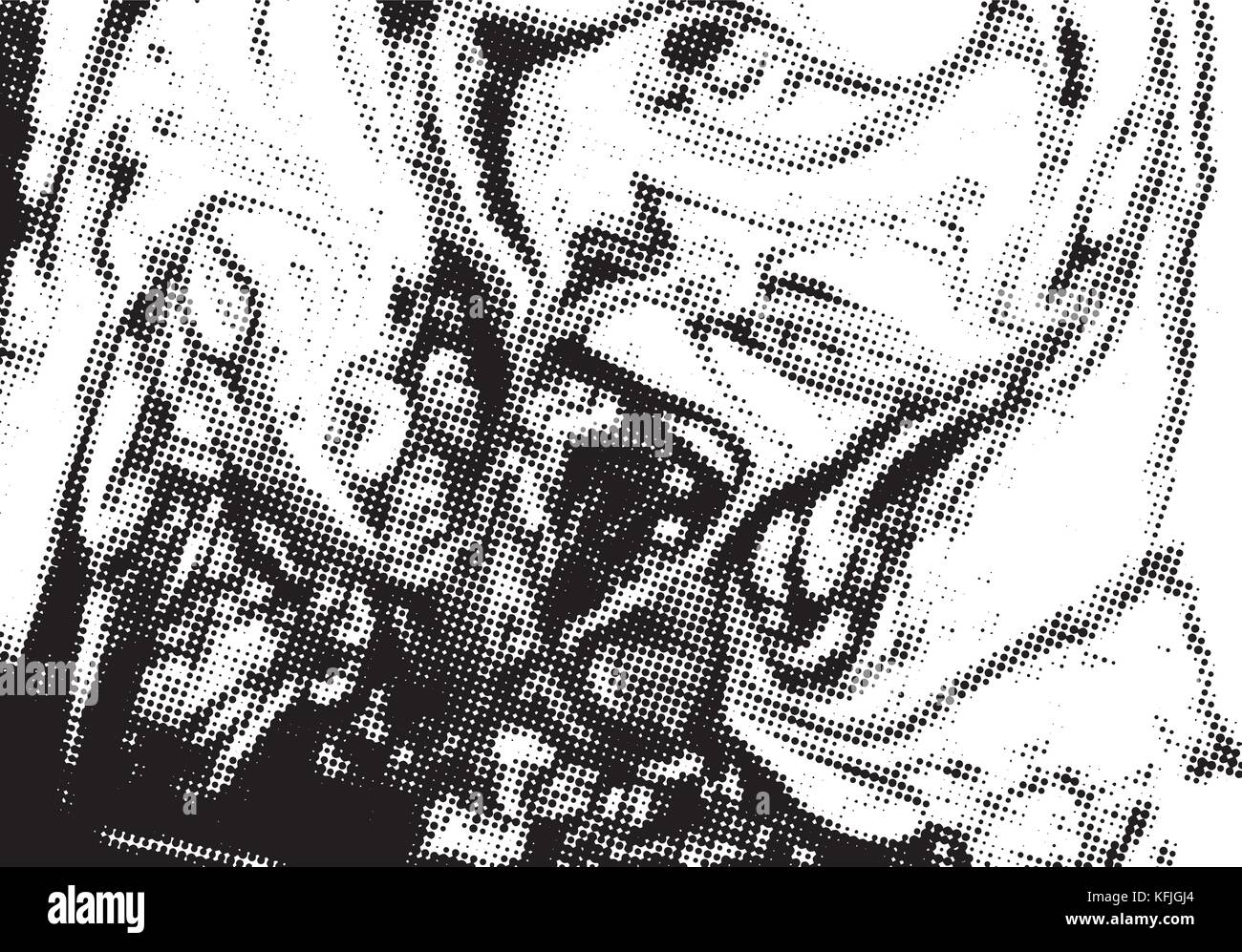 Black and white grunge texture. Abstract halftone background. Vector ...