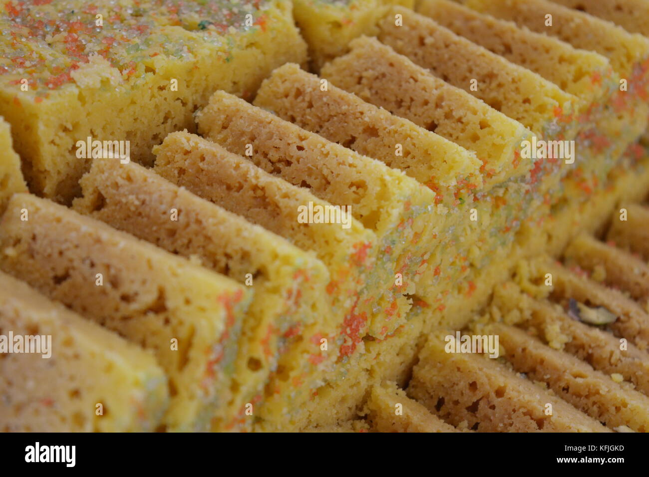 Indian sweets Mysore pak Stock Photo - Alamy