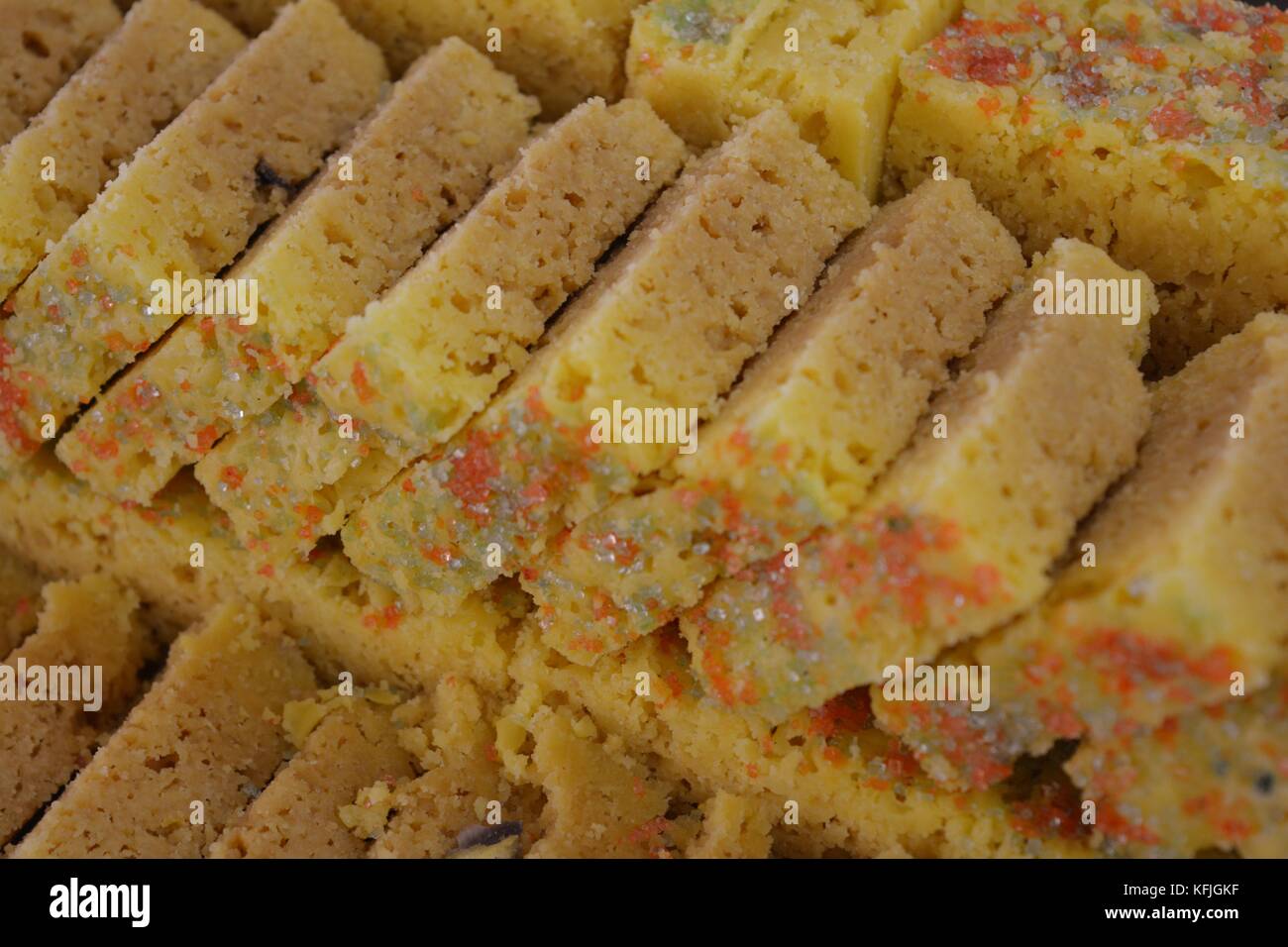 Indian sweets Mysore pak Stock Photo - Alamy