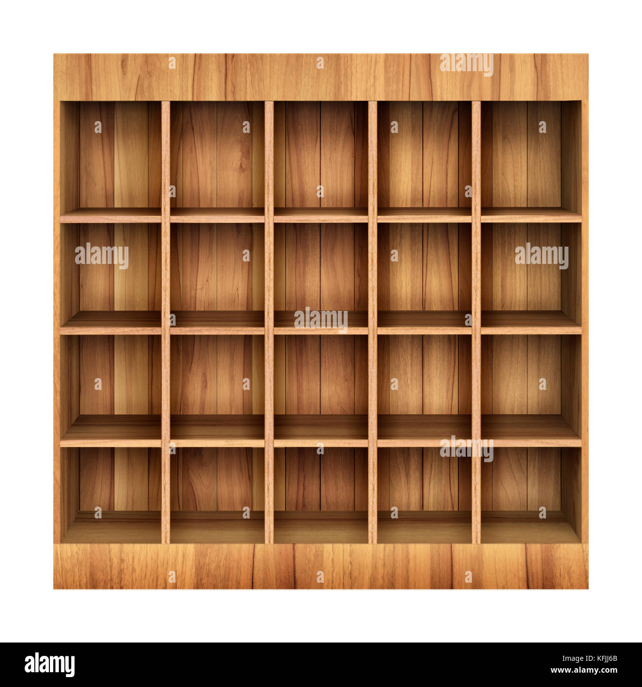 3d wooden book shelf hi-res stock photography and images - Alamy
