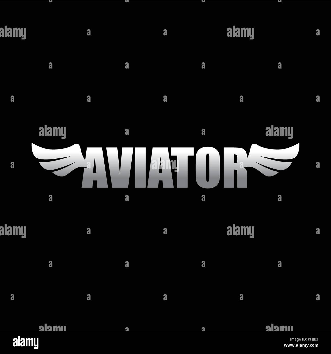 aviator wing - space aeroplane airplane vector art illustration Stock ...