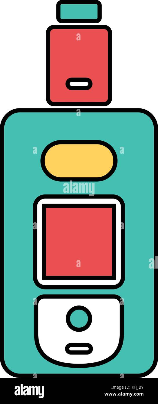 vaporizer electric cigarette vapor mod - vape life vector Stock Vector ...