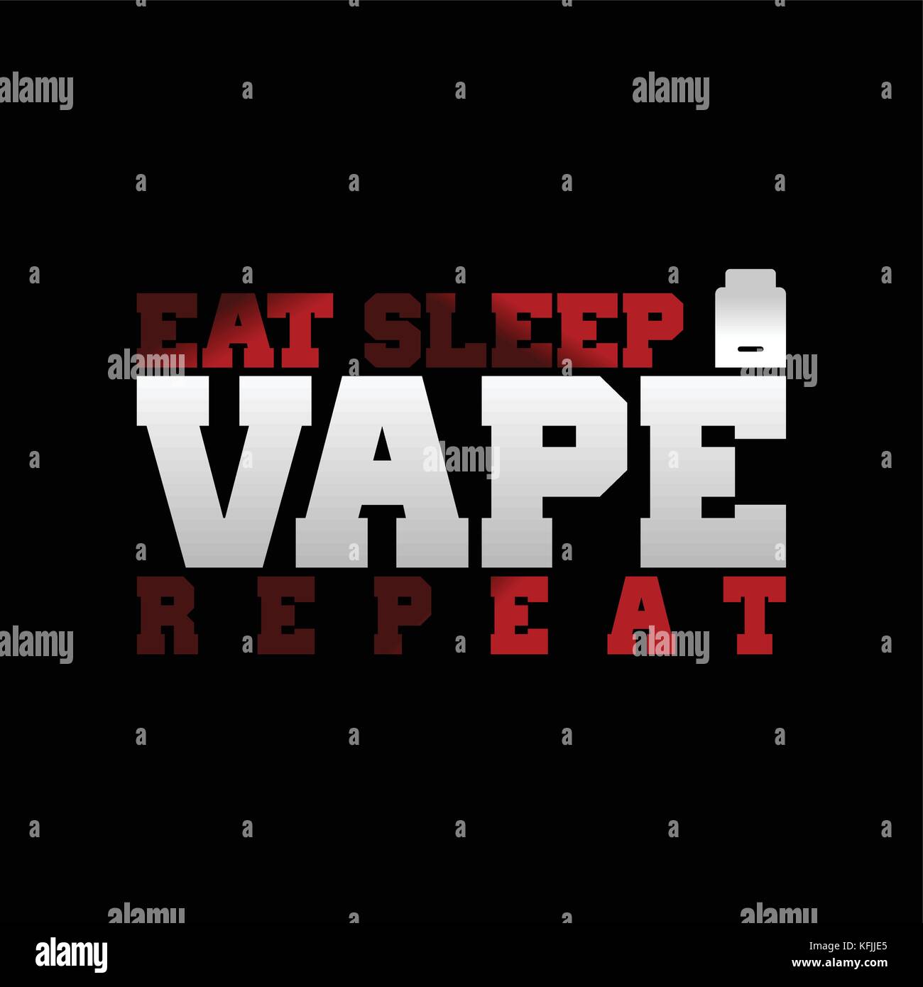 vaporizer electric cigarette vapor mod - vape life vector Stock Vector ...