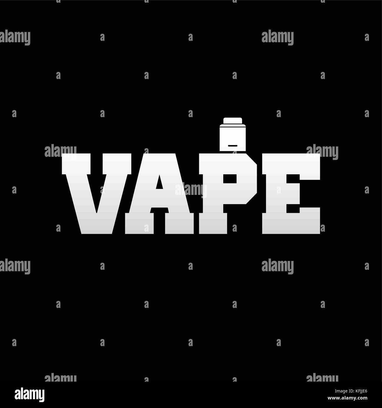 vaporizer electric cigarette vapor mod - vape life vector Stock Vector ...