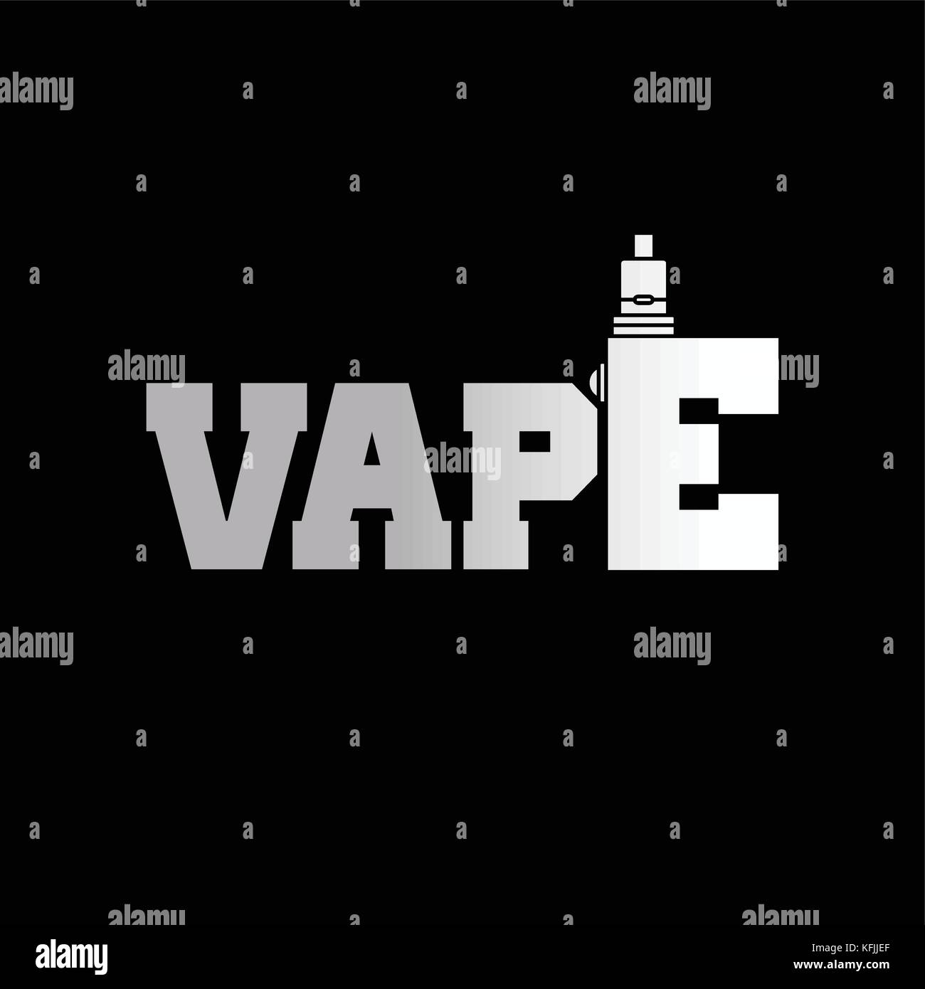 vaporizer electric cigarette vapor mod - vape life vector Stock Vector ...